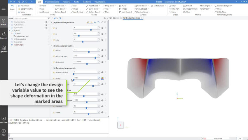 Visualize the Influence of Design Variables - CAESES Video Channel